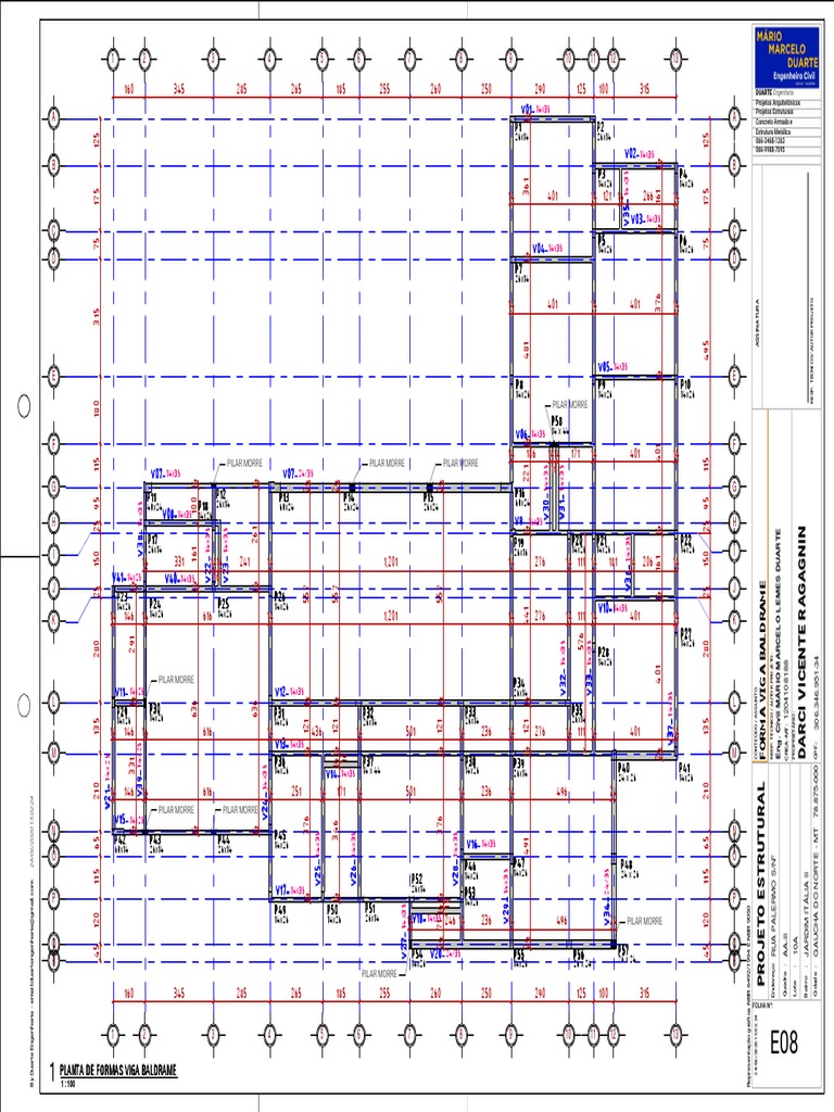 POLLYANA-R2020-R02 - Folha - E08 - FORMA VIGA BALDRAME | PDF | Engenharia Estrutural ...