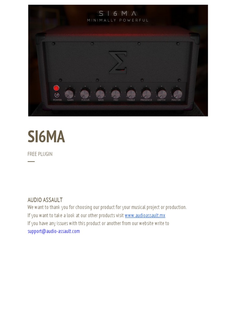 Sigma | PDF | Electricity | Audio Electronics