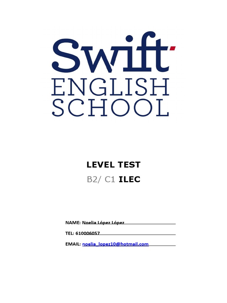 B2 Level Test | PDF