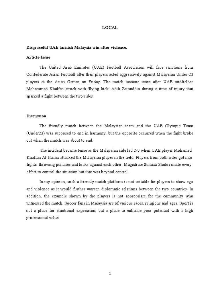 Contoh Article Issue Report | Download Free PDF | Doping In Sport | Sports