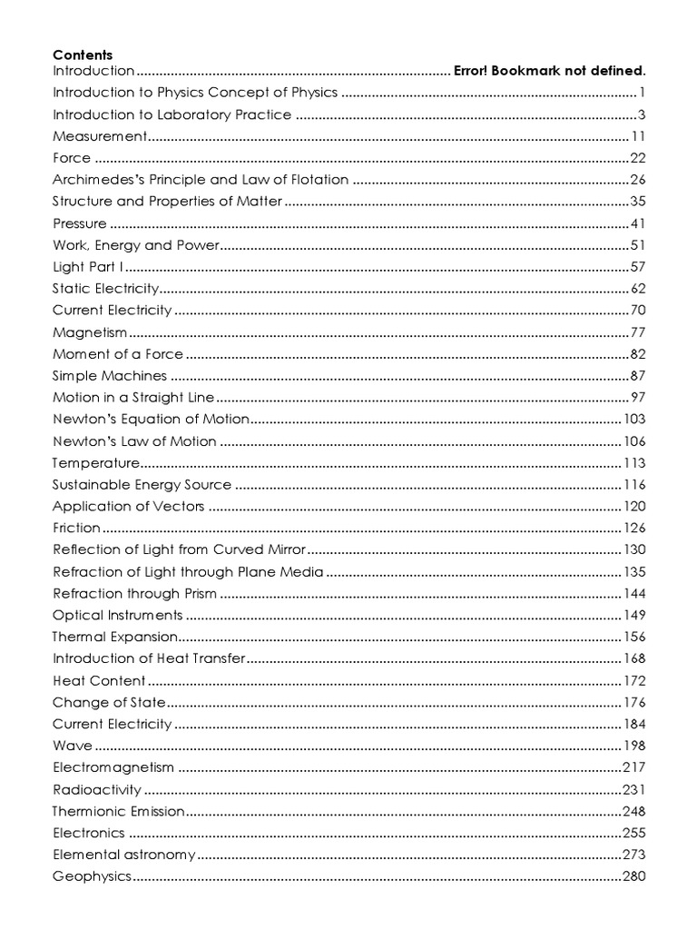 Physics Full Notes-1 PDF | PDF | Weighing Scale | Measurement