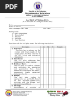 Ims f15 Evaluation Checklist Lac Plan | PDF | Change | Pedagogy