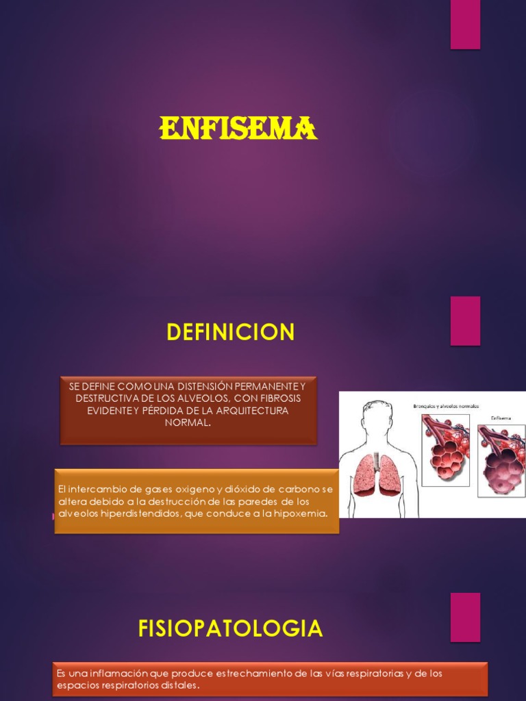 ENFISEMA | PDF | Enfermedad pulmonar obstructiva crónica | Medicina CLINICA