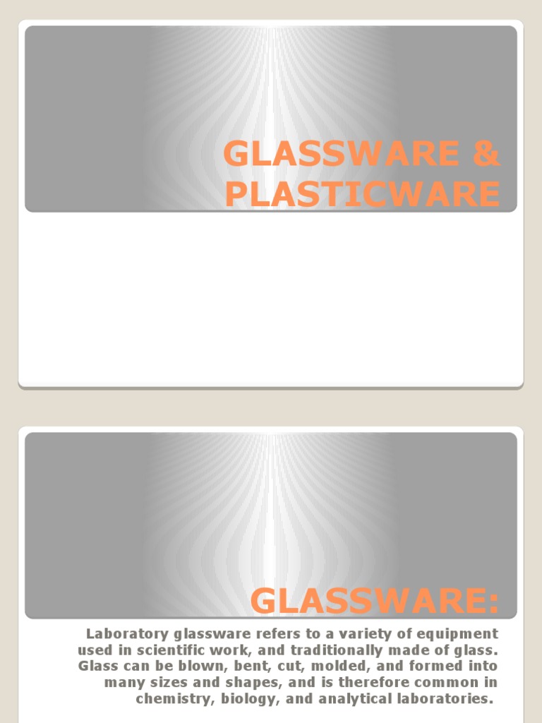 Glassware and Plasticware | PDF | Laboratories | Laboratory Equipment