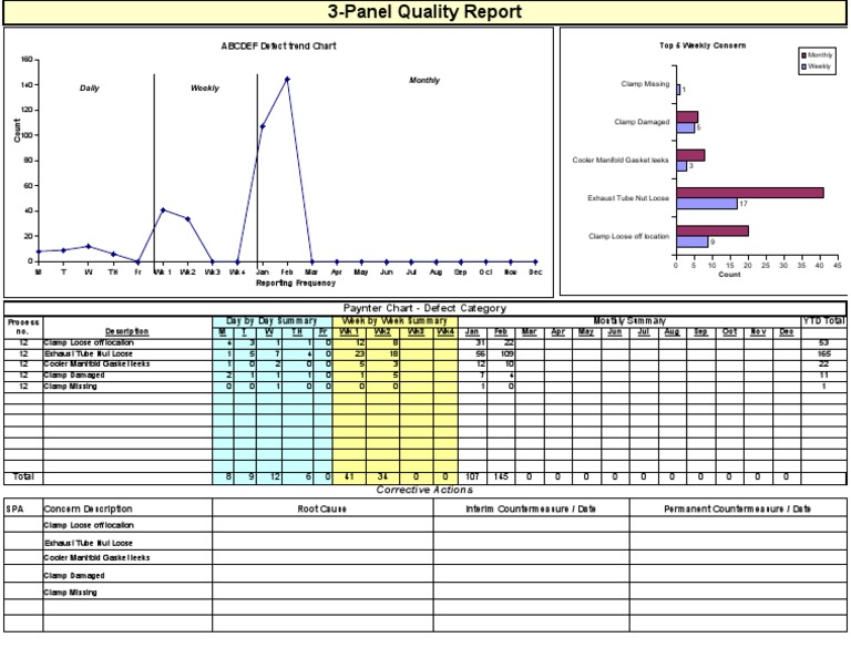 3-Panel Quality Report Example | PDF