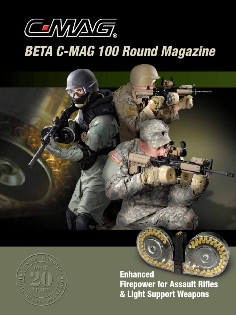 BETA C-MAG 100 Round Magazine: Enhanced Firepower For Assault Rifles ...