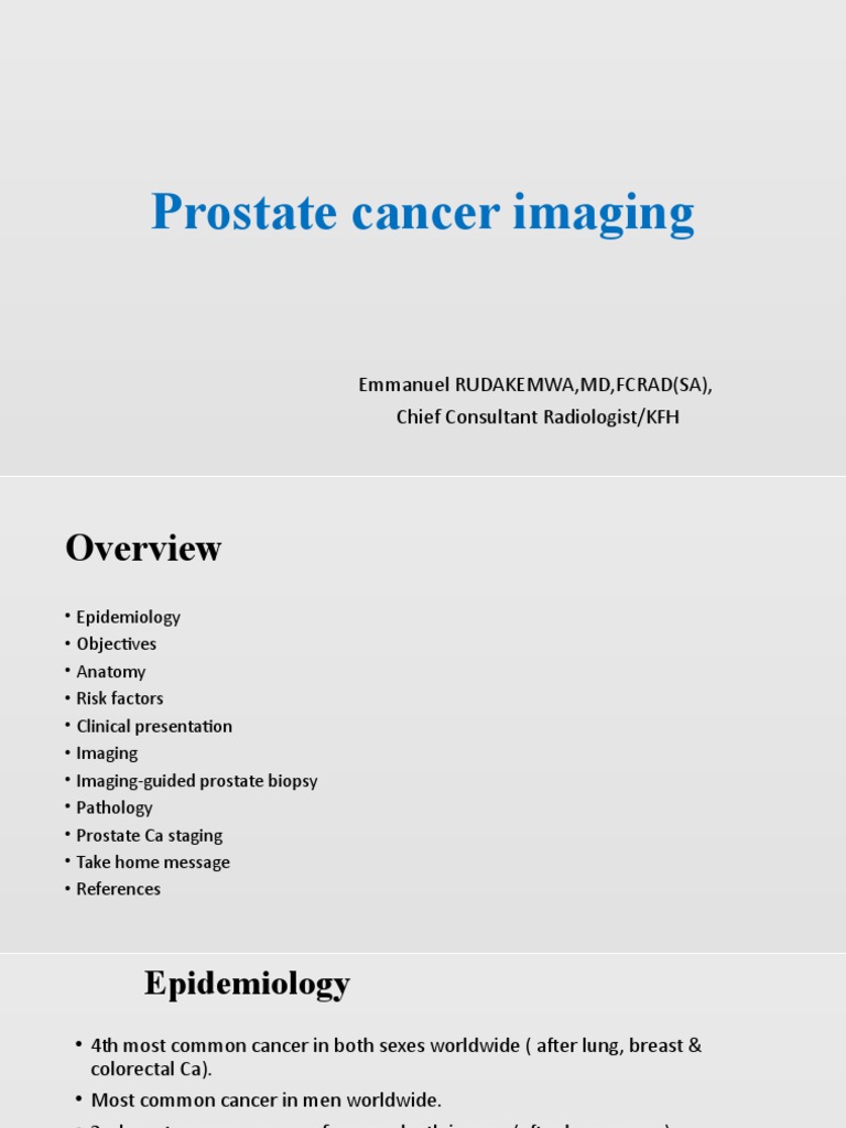 Prostate Cancer Imaging July, 2020 - ICI 01 | PDF | Prostate | Prostate ...