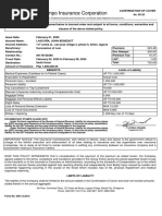 Travel Insurance Certificate | PDF | Insurance | Human Resources