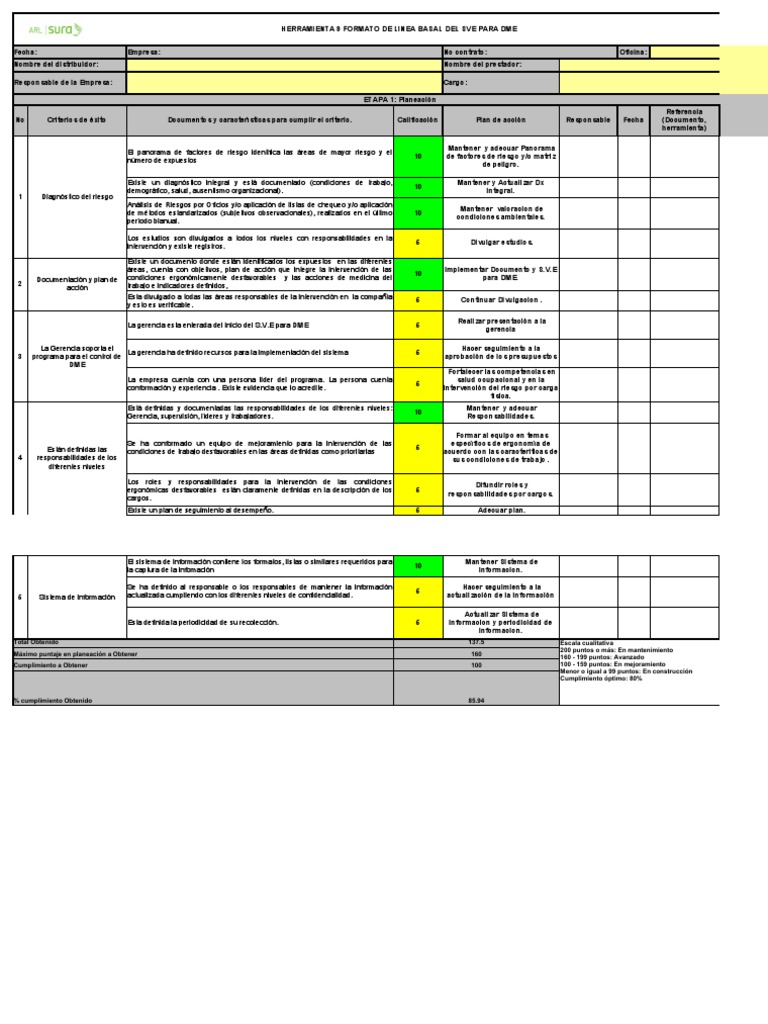 Herramienta 9 Formato Línea Basal DME | PDF | Planificación | Salud y ...