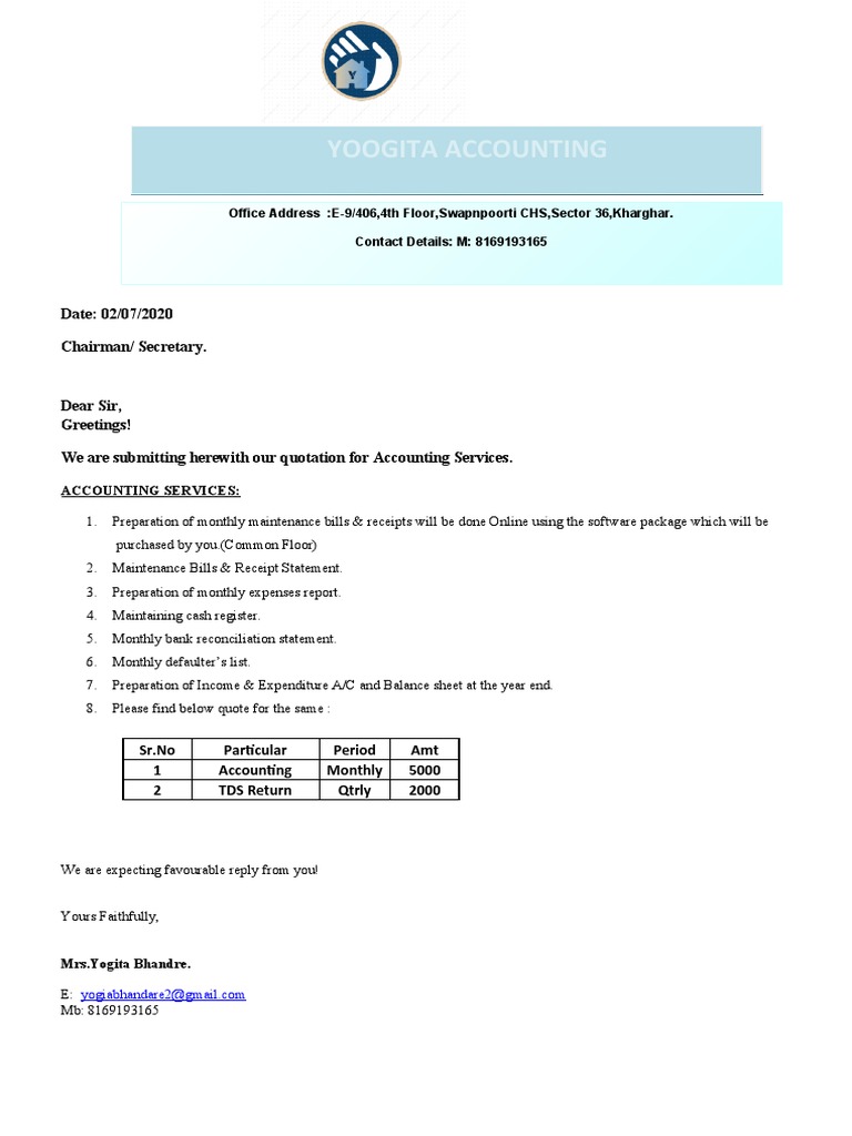Accounting Quotation | PDF