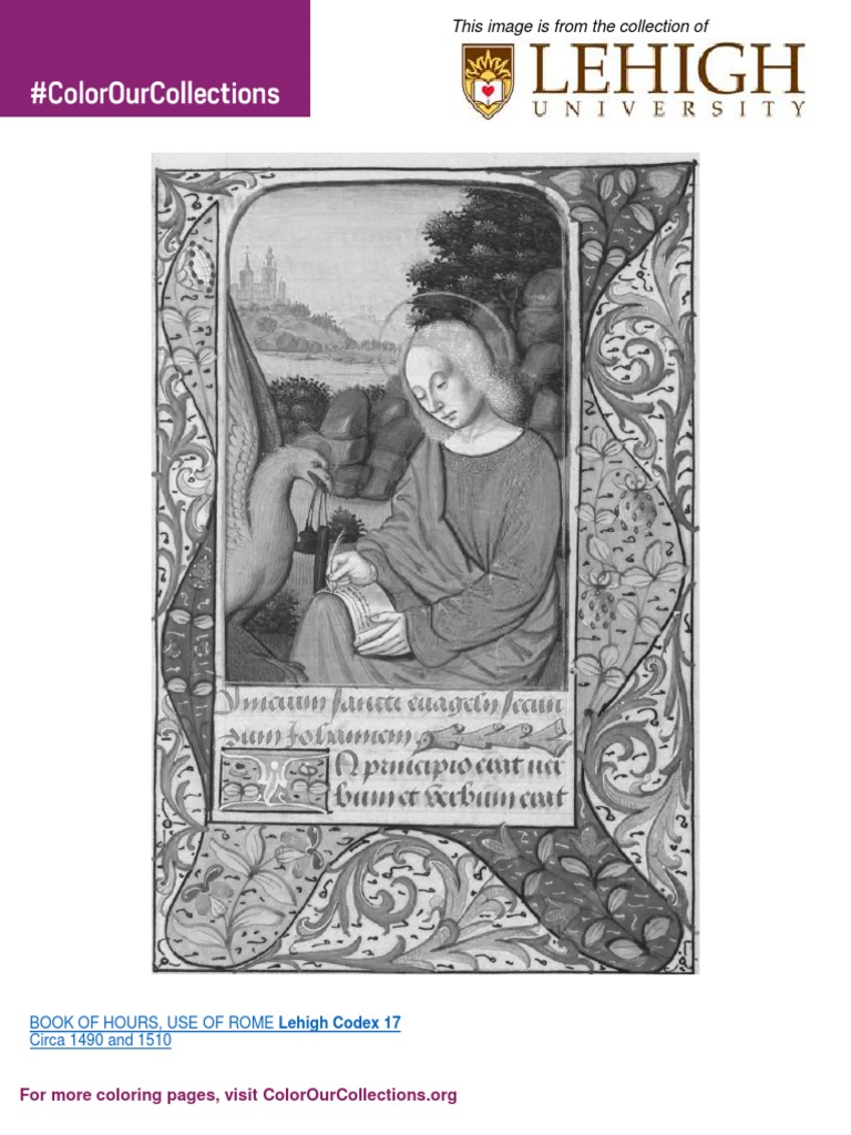 Book of Hours, Use of Rome Lehigh Codex 17 Circa 1490 and 1510 | PDF