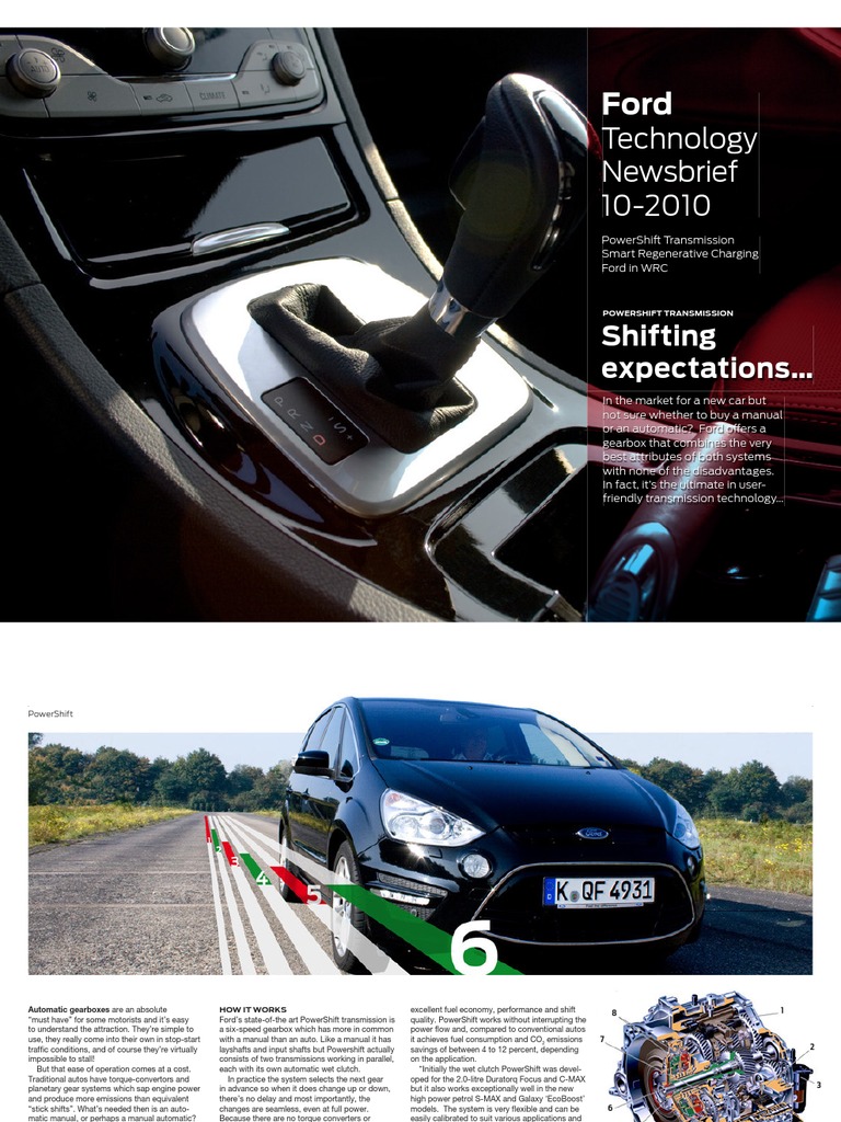 Ford's PowerShift Transmission | PDF | Manual Transmission | Automatic ...