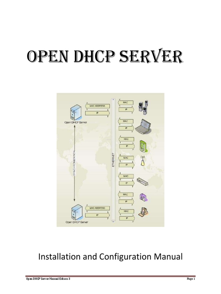 Open DHCP Server: Installation and Configuration Manual | PDF | Ip Address | Network Architecture