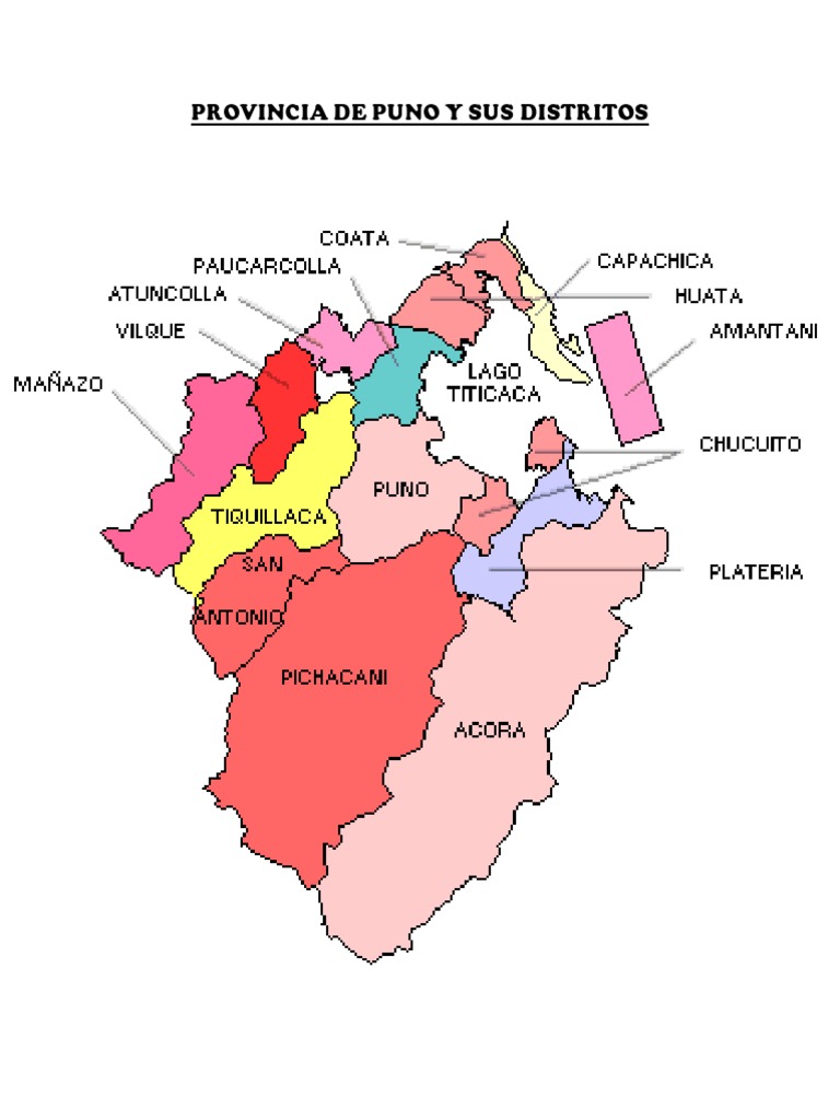 Provincia de Puno y Sus Distritos | PDF