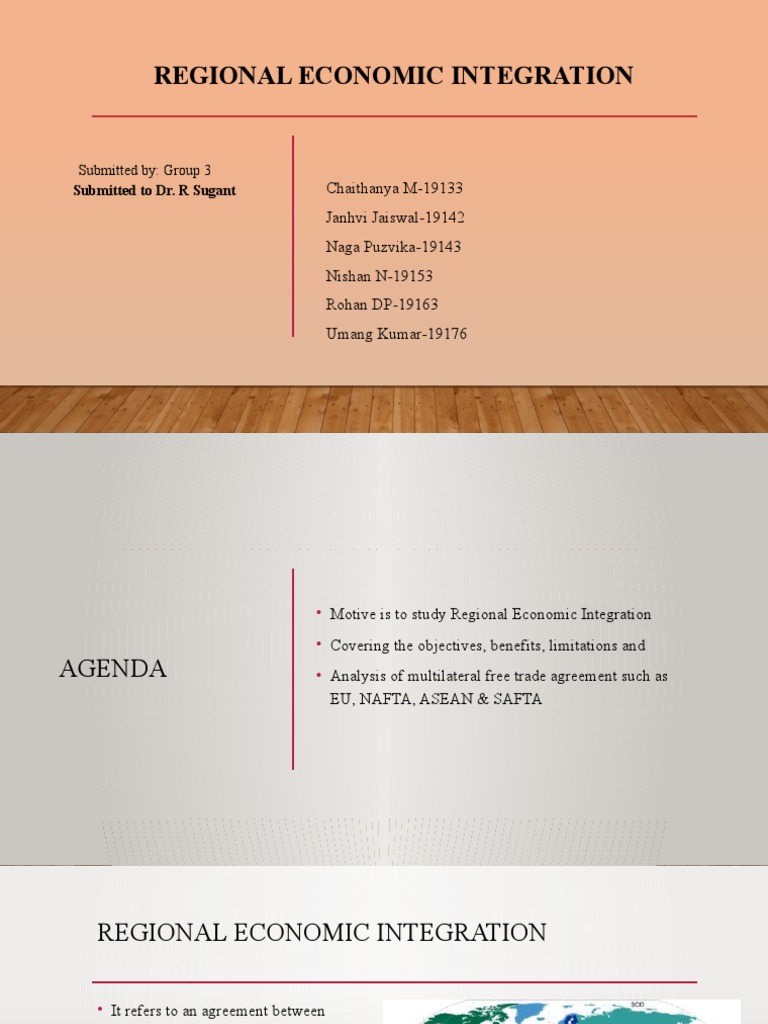 Analyzing Regional Economic Integration: A Comparative Study of the EU ...