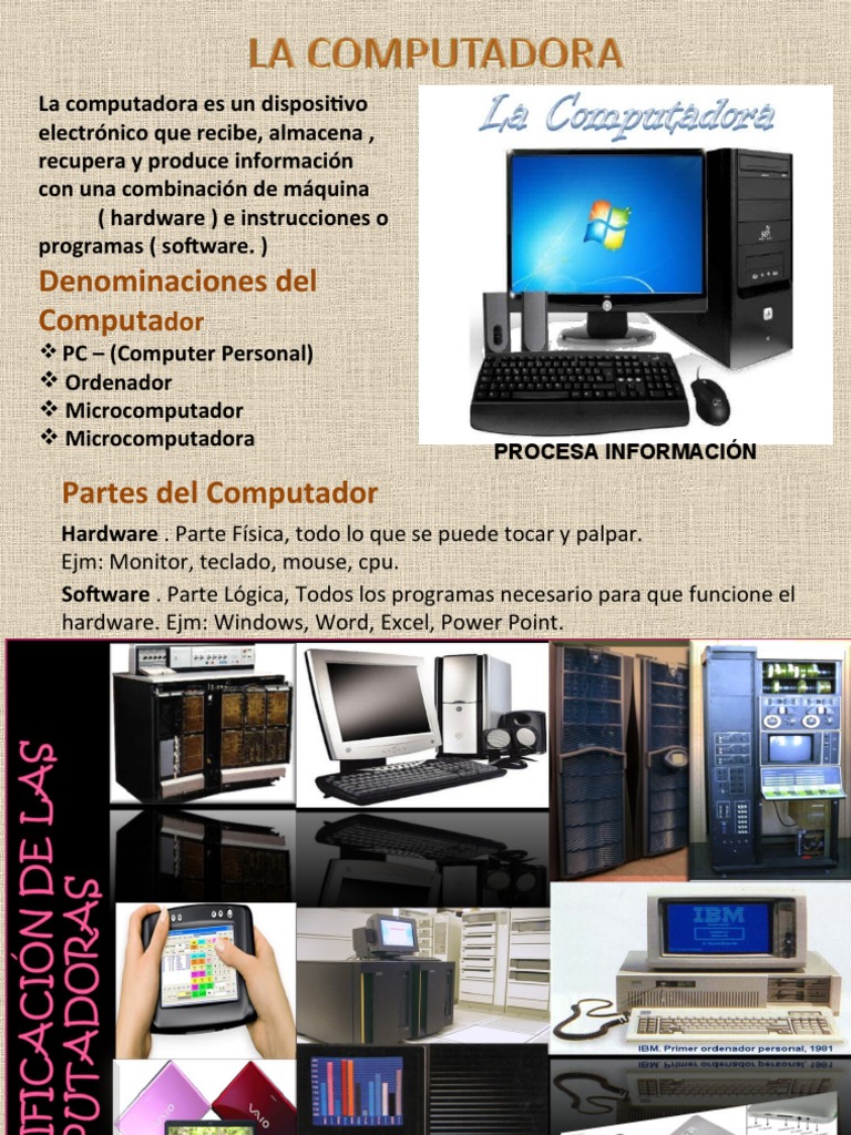 1 La Computadora - Partes | PDF | Microcomputadoras | Hardware de la ...