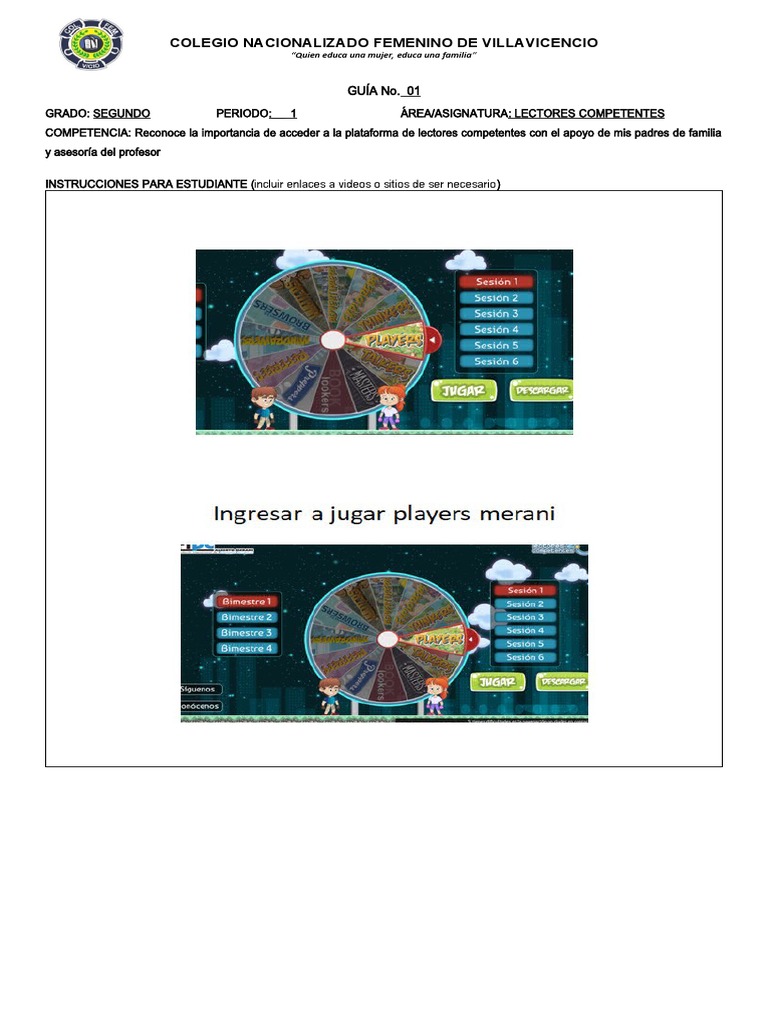 Guía de Actividades: Lectores Competentes 2.0 | PDF | Videojuegos ...