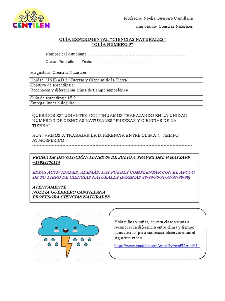 Diferencia entre Clima y Tiempo | PDF | Clima | Meteorología