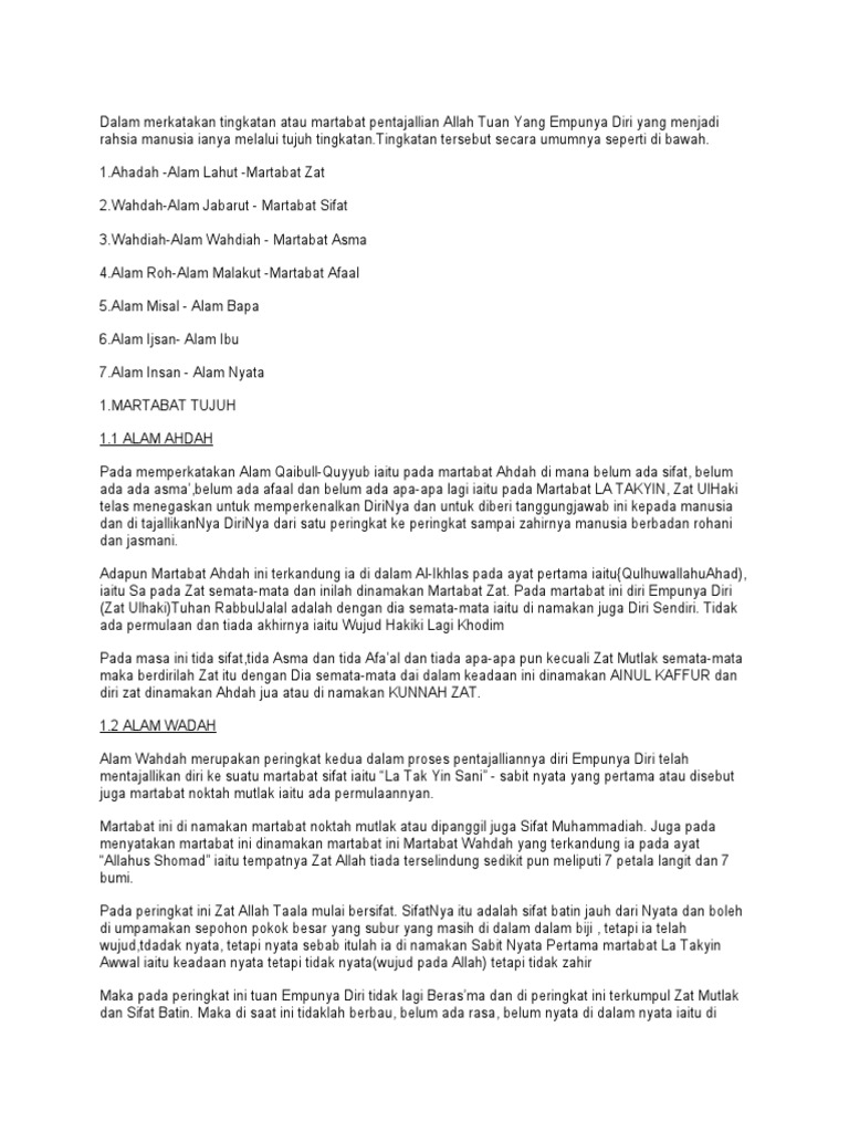 Hakikat Marifat | PDF