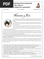 Anexo Iv. Comprensión y Expresión Escrita. Narciso y Eco | PDF