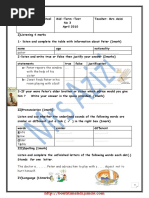 Cours - N2-9eme - Annee - de - Base-Anglais-Module 1 Family Relationships-Adel Chebbi | PDF