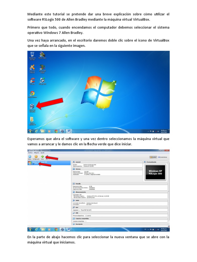 Tutorial de RSLogix 500 en VirtualBox | PDF