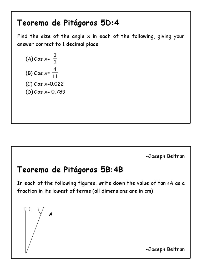 Teorema de Tales (Math) | PDF