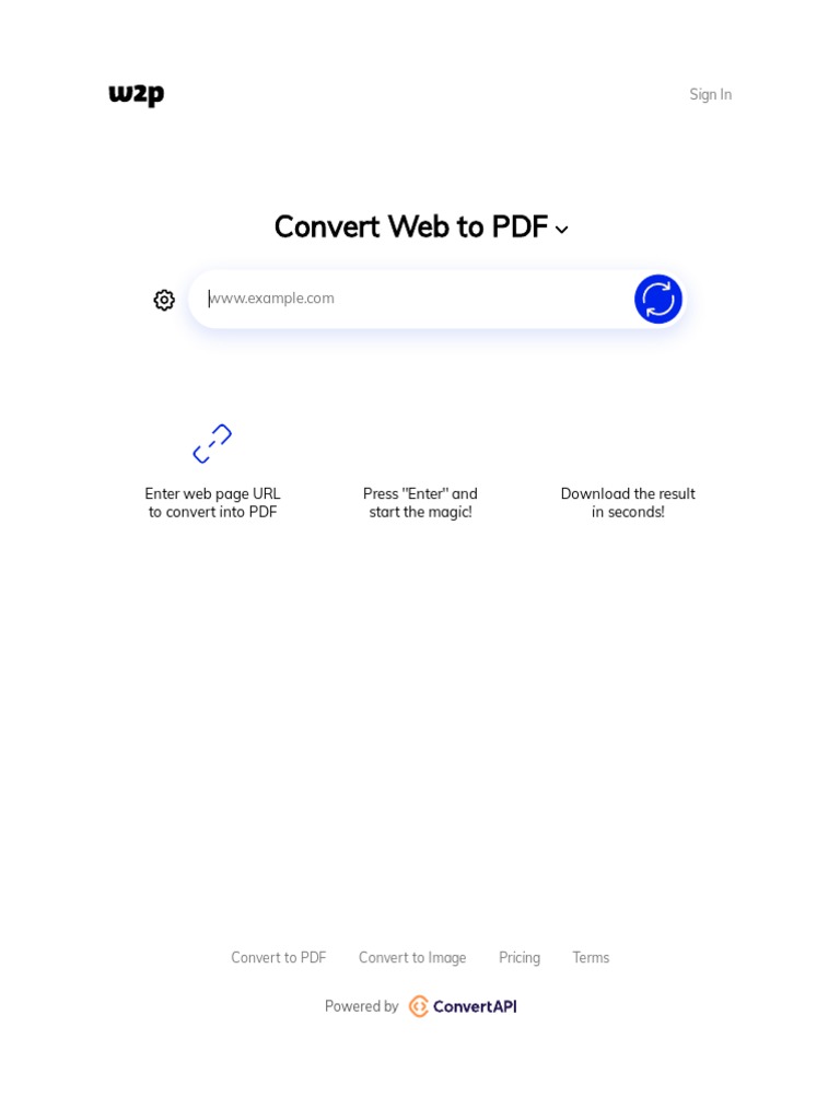 Convert Web To PDF: Sign in | PDF