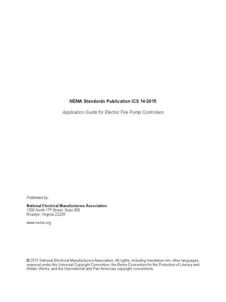 NEMA Standards Publication ICS 14-2015: Application Guide For Electric ...