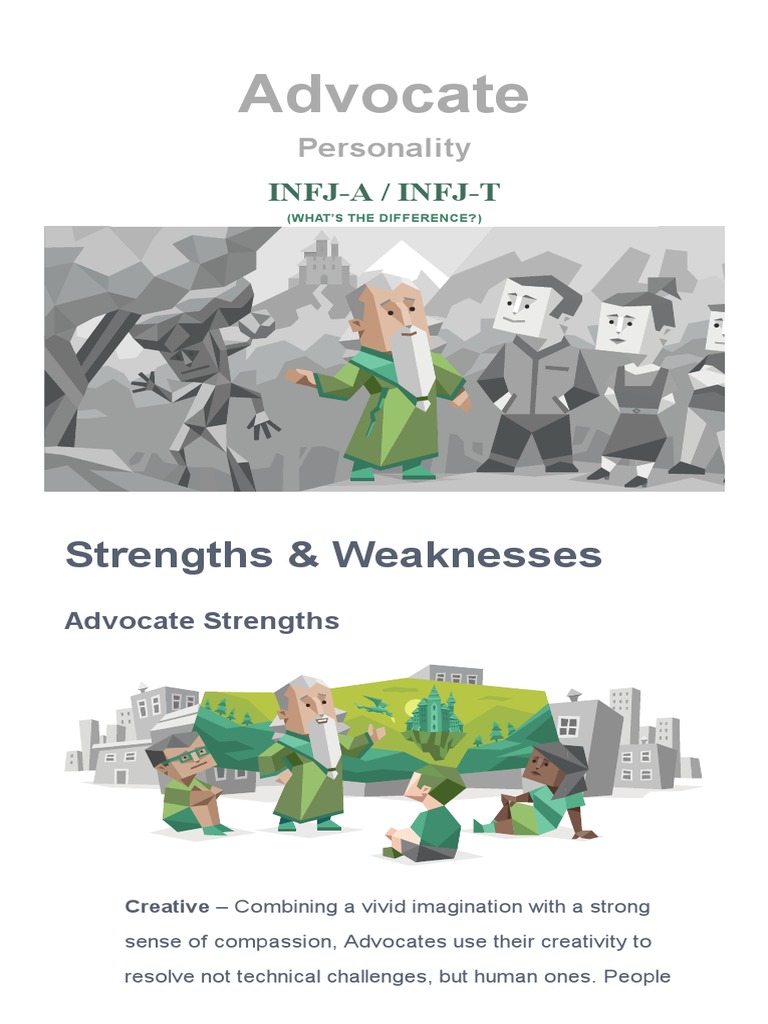 Strengths & Weaknesses - Advocate (INFJ) Personality | PDF | Cognitive ...