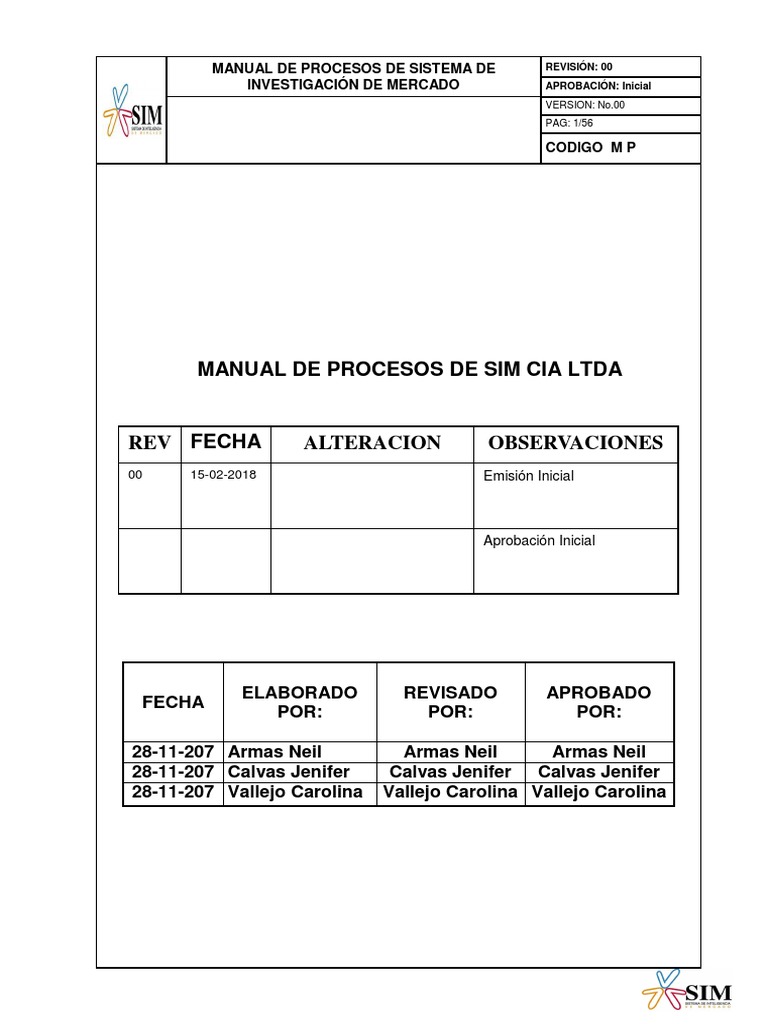 Manual de Procesos | PDF | Cadena de valor | Calidad (comercial)