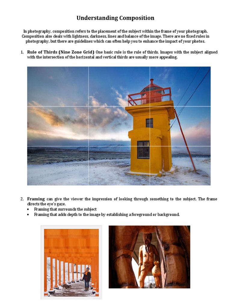 Understanding Composition: Rule of Thirds (Nine Zone Grid) | PDF