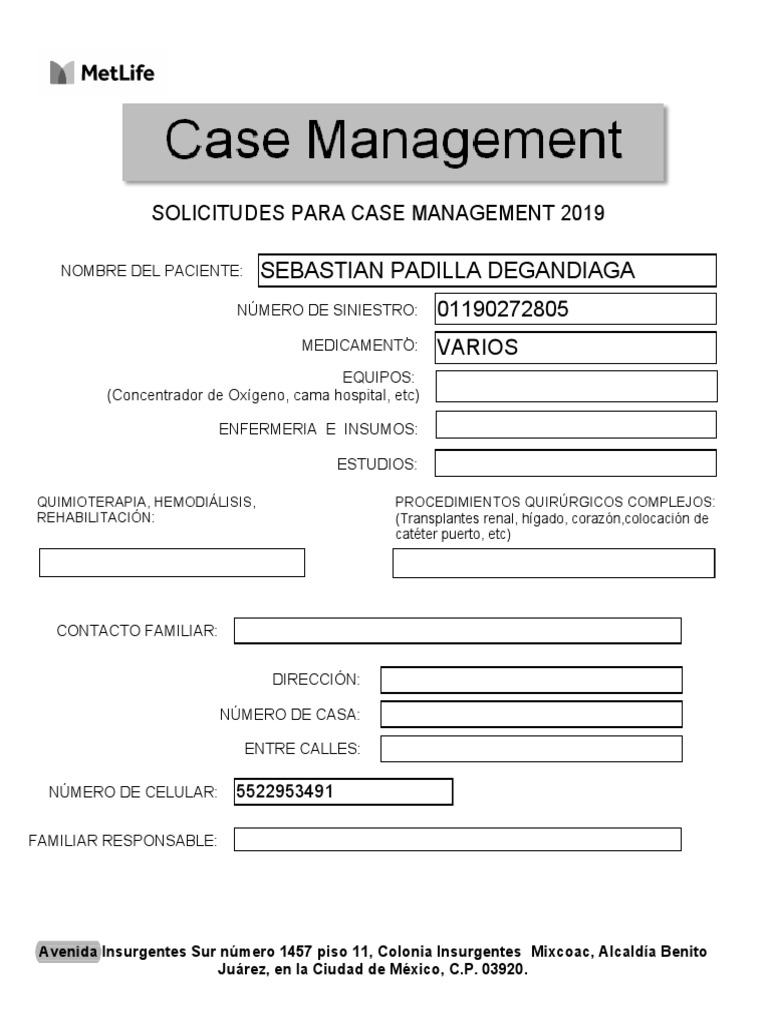 Formato Case Management | PDF