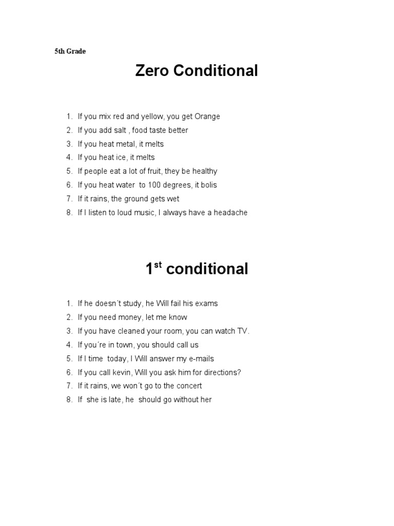 Conditional 0 and 1 | PDF