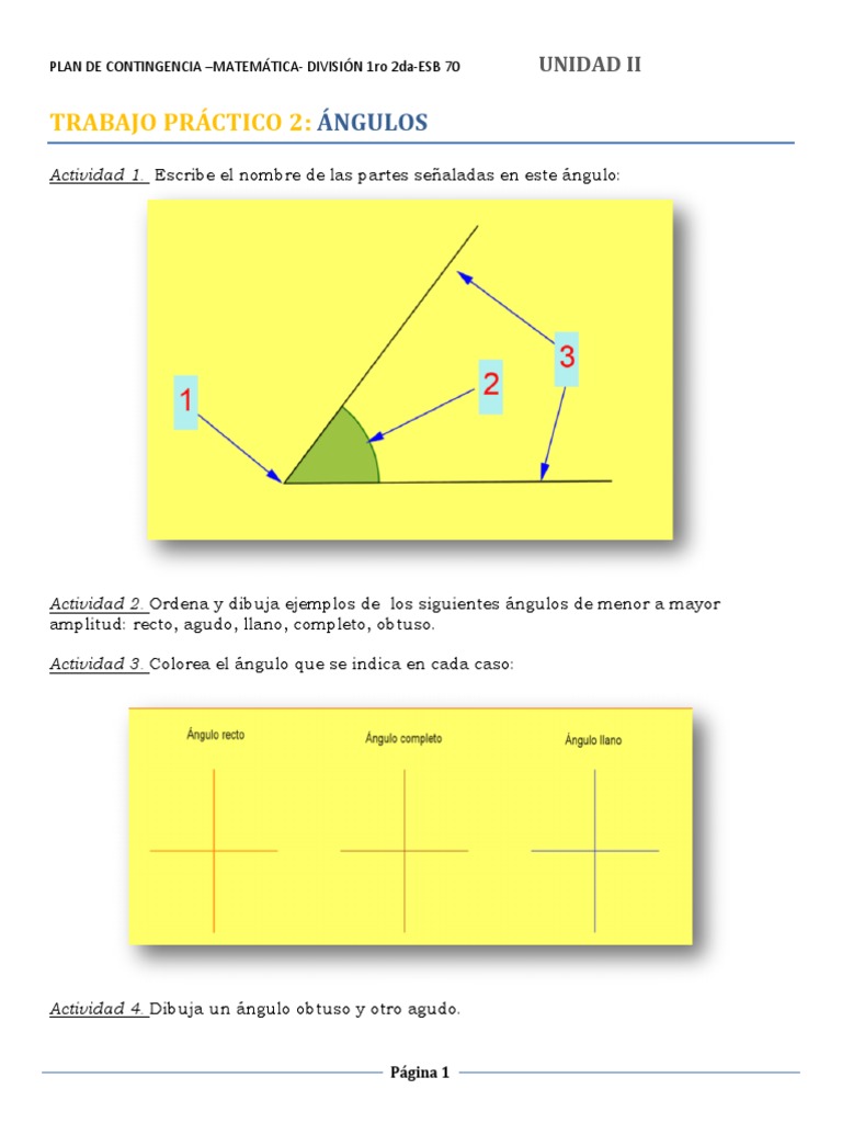 Identificación y clasificación de ángulos en geometría | PDF | Conjunto ...