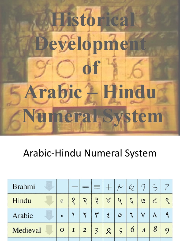 Historical Development of Arabic - Hindu Numeral System | Download Free ...