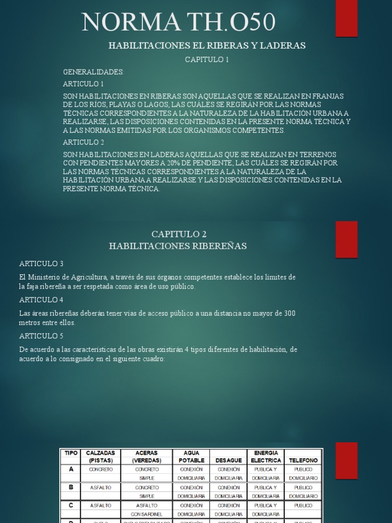 Norma TH 050 | PDF | Red de abastecimiento de agua | Colector de aguas pluviales