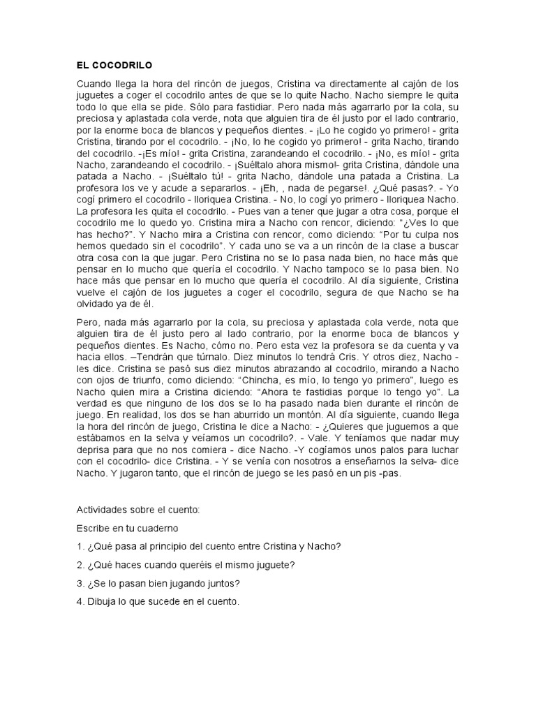3 El Cocodrilo | PDF