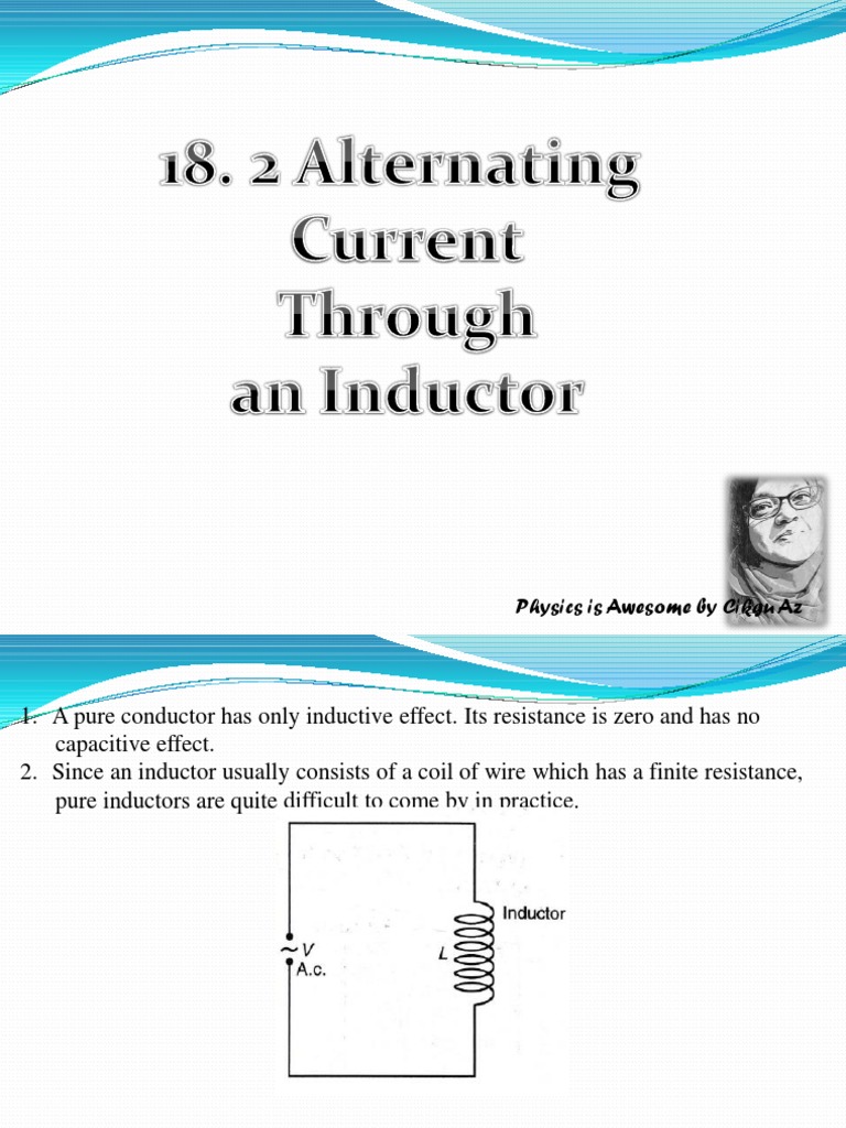 18.2 Alternating Currect Through An Inductor PDF | PDF | Inductor ...