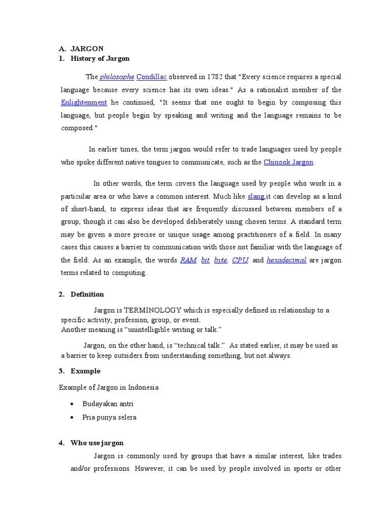 DOKUMEN 1 Jargon Argot | PDF | Jargon | Semiotics