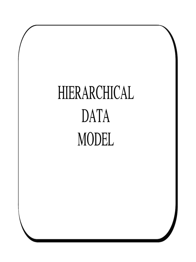 Hierarchical Data Model Pdf Databases Relational Database
