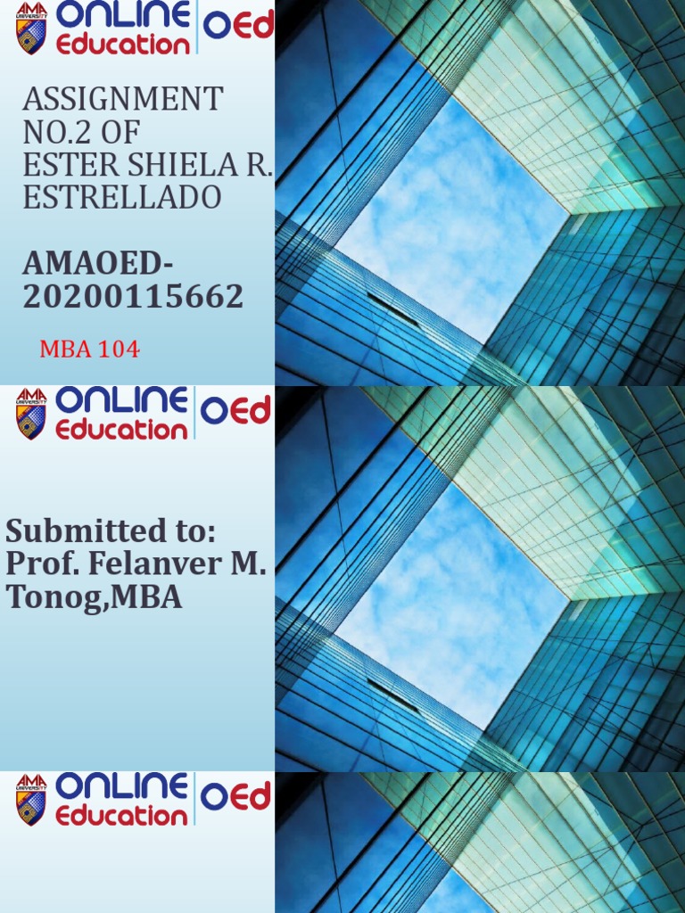 Mba104 Assignment Amaoed-20200115662 | PDF | Joint Venture | Limited ...