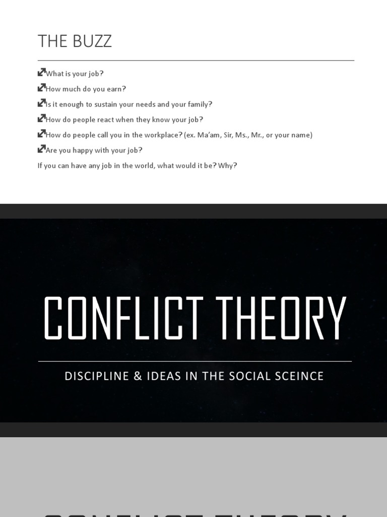 Social Conflict Theory | PDF
