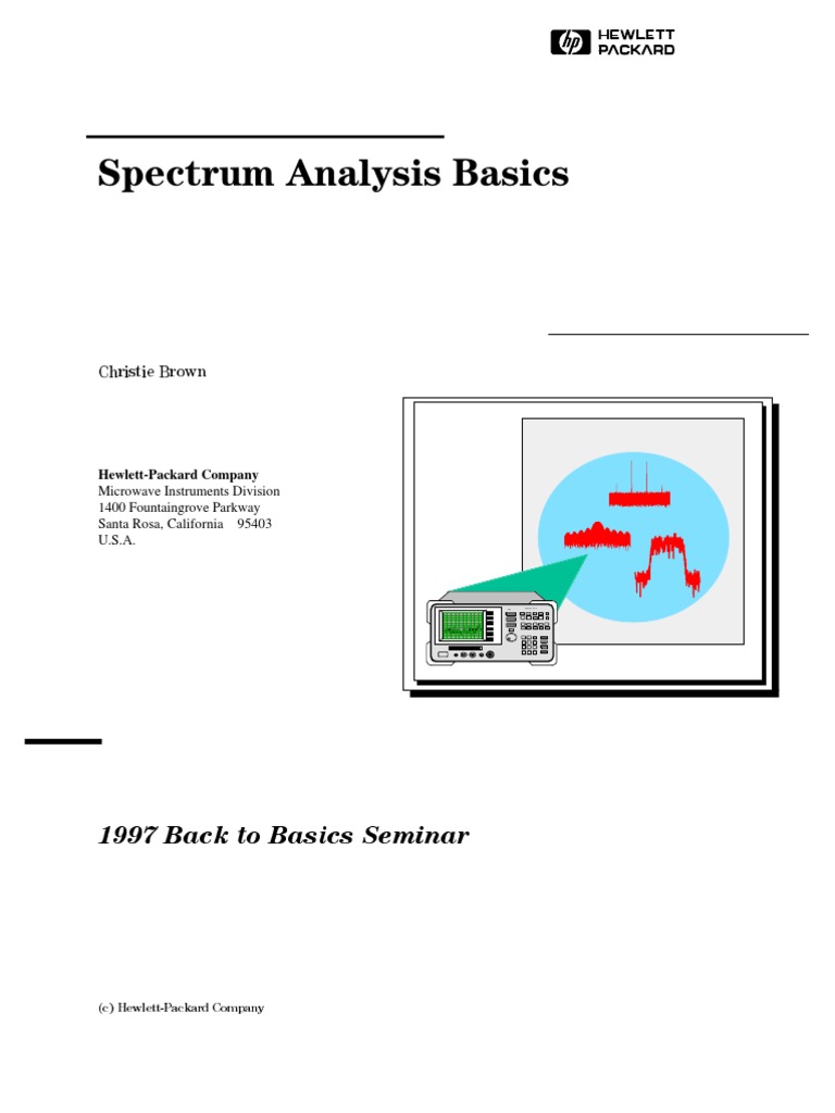 Spectrum Analysis Basics | PDF | Spectral Density | Distortion