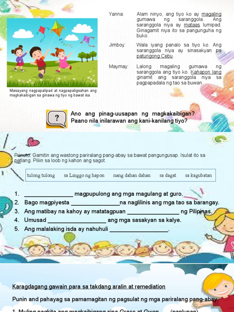 Pariralang Pang-Abay | PDF