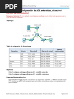 Configuración de ACL Extendidas IPv4 | PDF | Dirección IP | Protocolo de Control de Transmisión