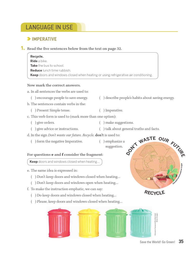Imperative - Exercises | Download Free PDF | Nature