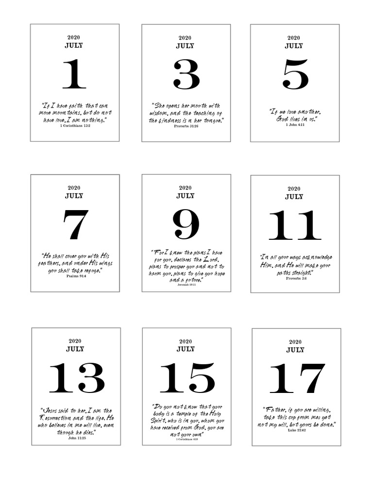 Printable Odd Date Tags (Bible Verse) | PDF | Gospel Of John | Book Of ...