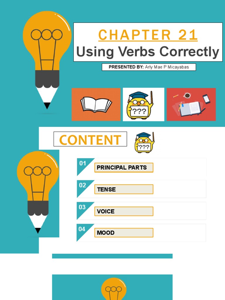 Chapter 21 - Using Verbs Correctly | PDF | Grammatical Tense | Perfect ...
