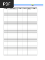 Weekly Water Meter Reading Log | PDF | Hydrology | Water Supply